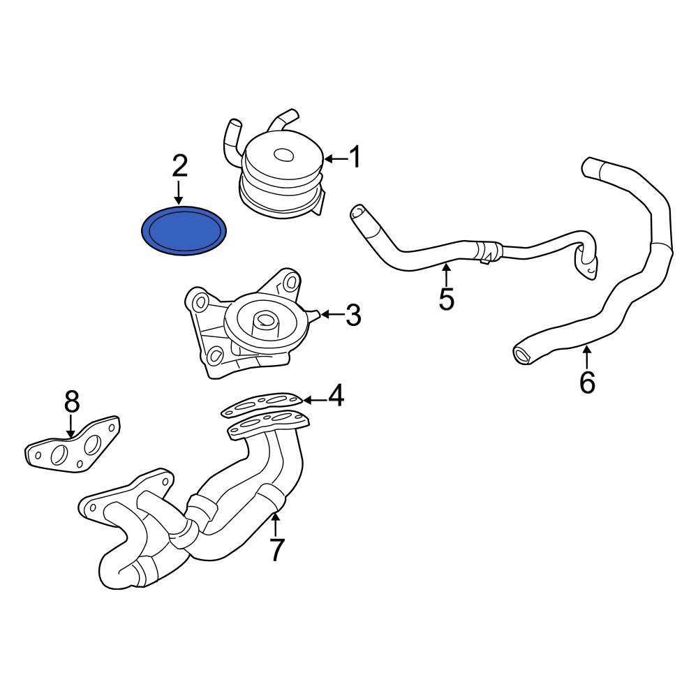 Toyota OE 9030167004 - Engine Oil Cooler O-Ring