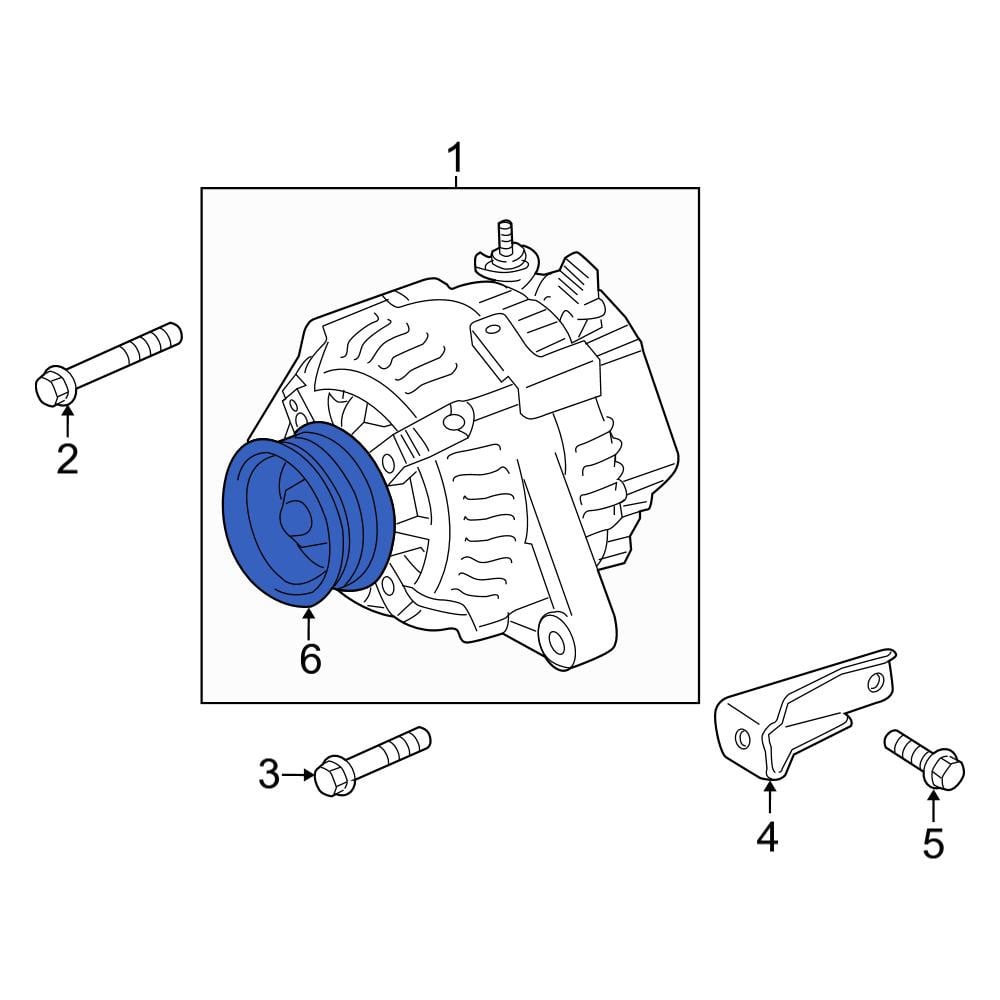 Toyota OE 274150W131 - Alternator Pulley