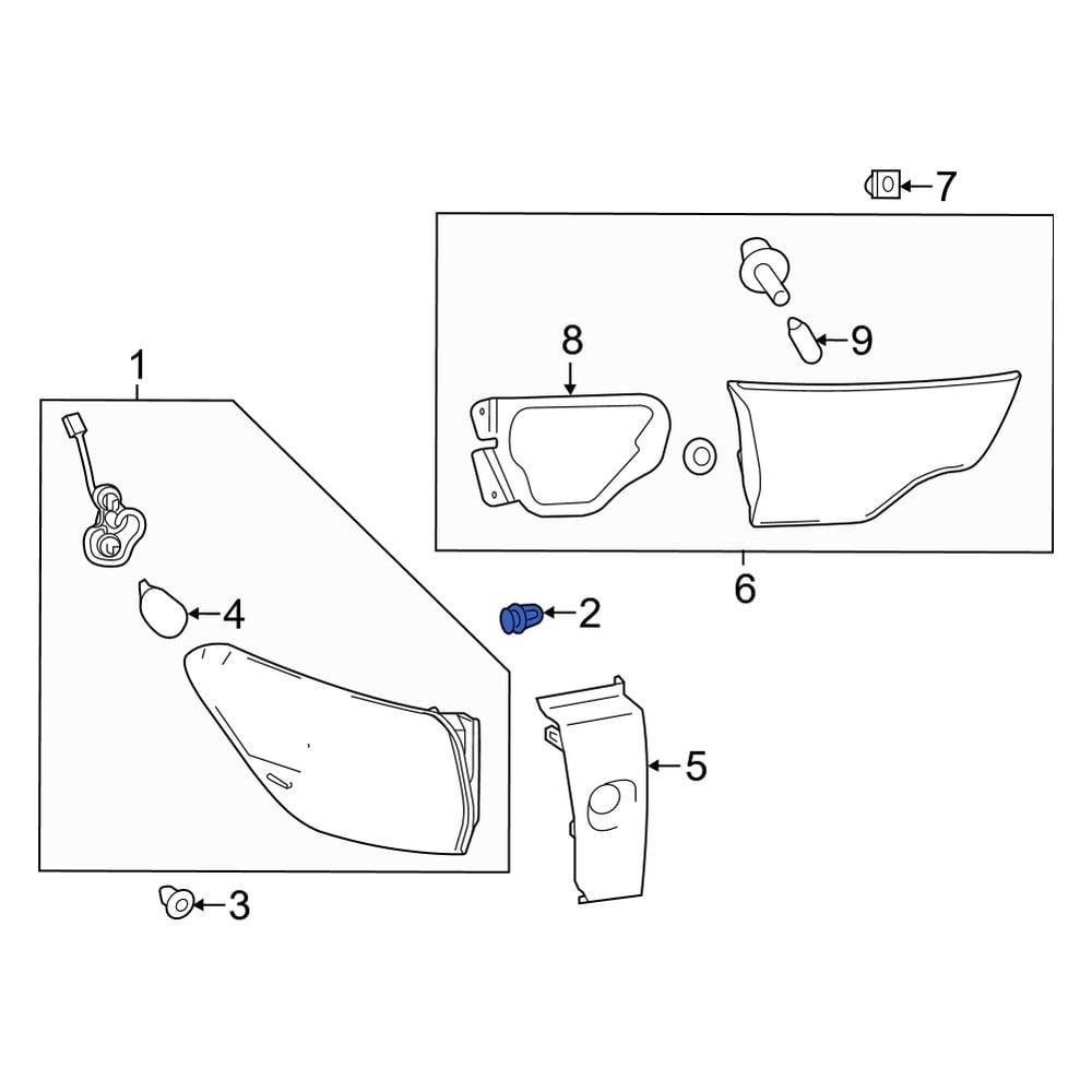 Toyota OE 814960E010 - Upper Tail Light Clip