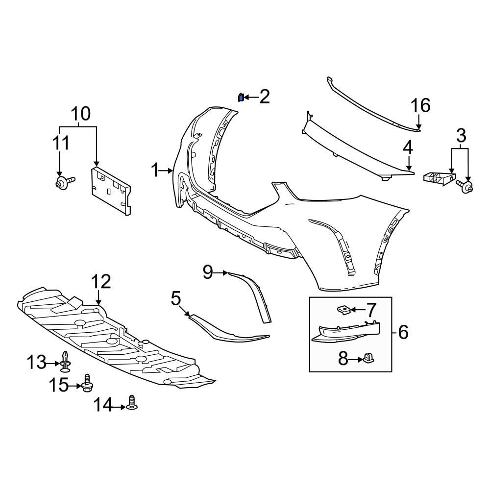 Toyota OE 8934850050 - Bumper Cover Retainer