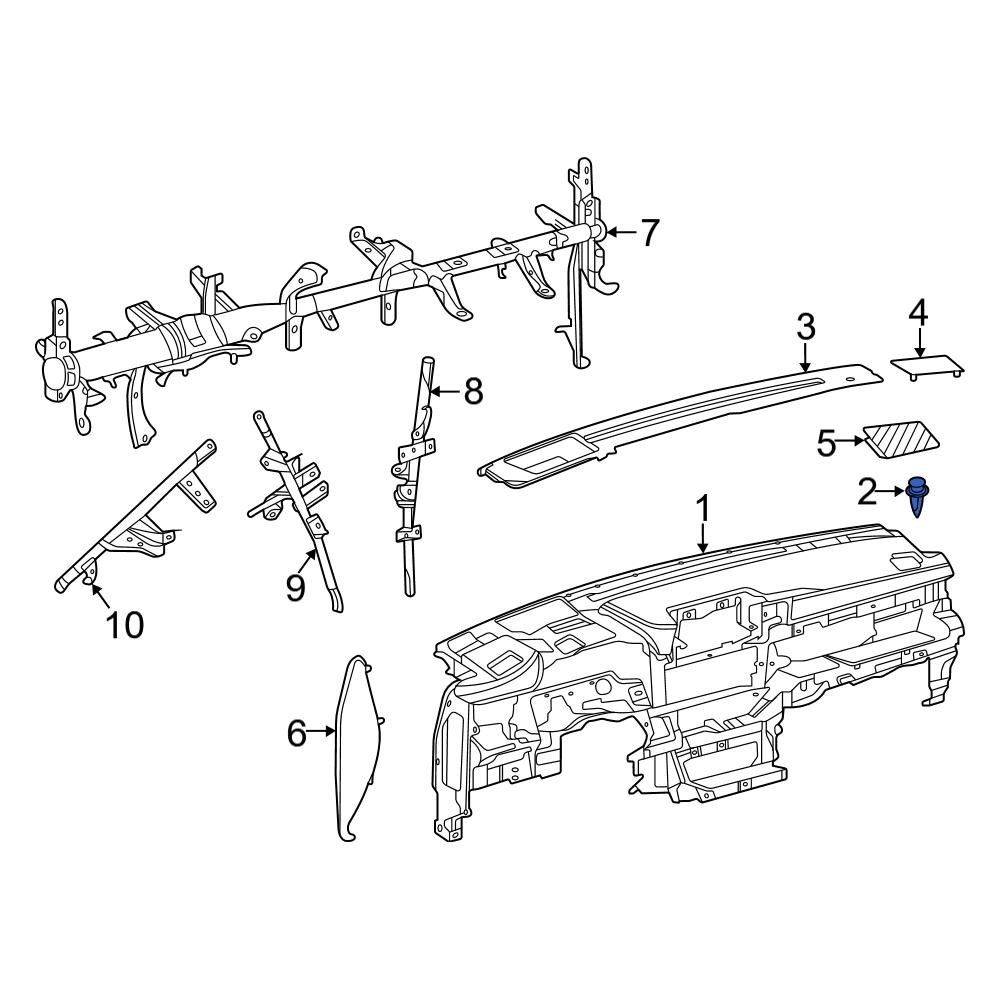 Toyota OE 5216102020 - Bumper Cover Retainer