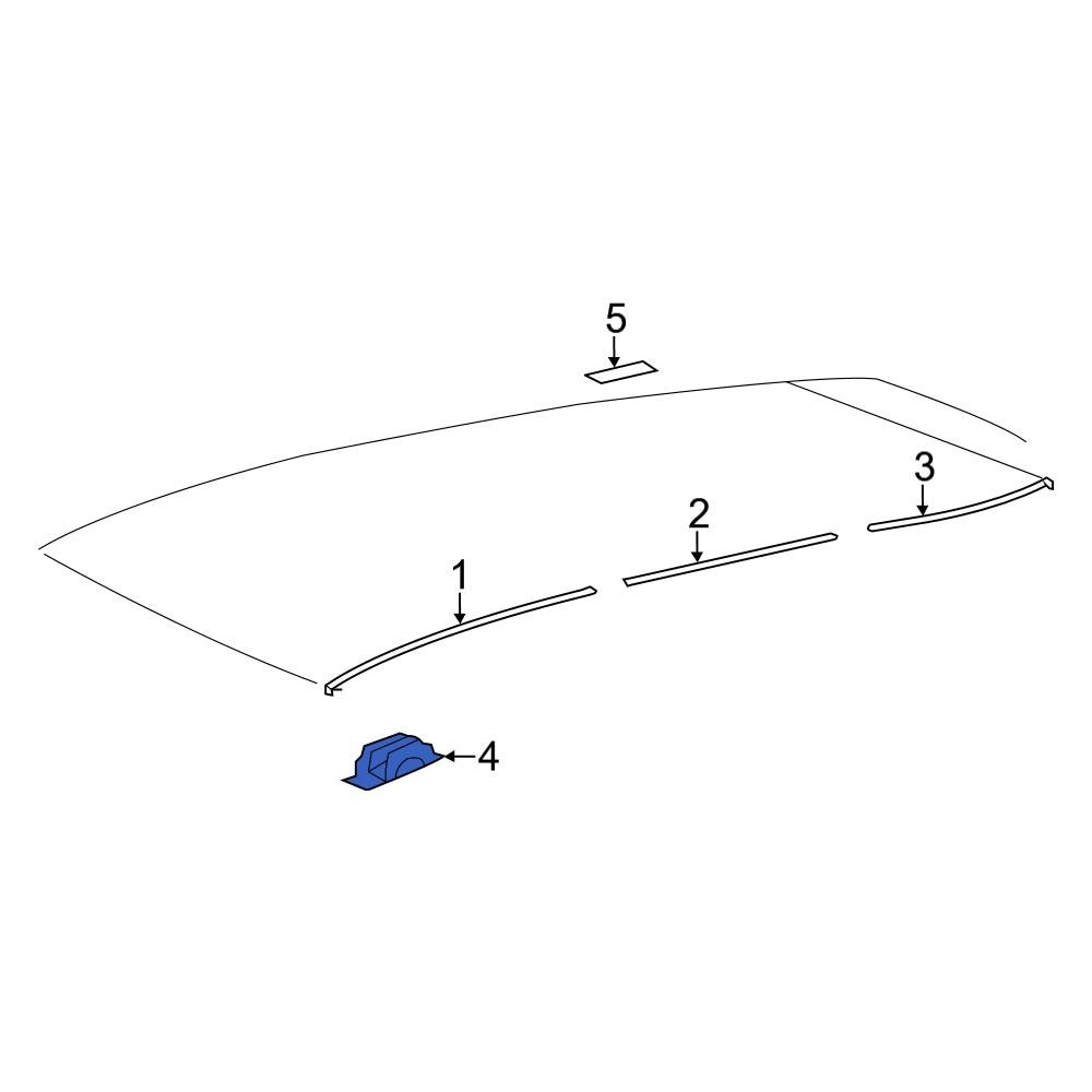Toyota OE 7556108040 - Roof Drip Molding Clip