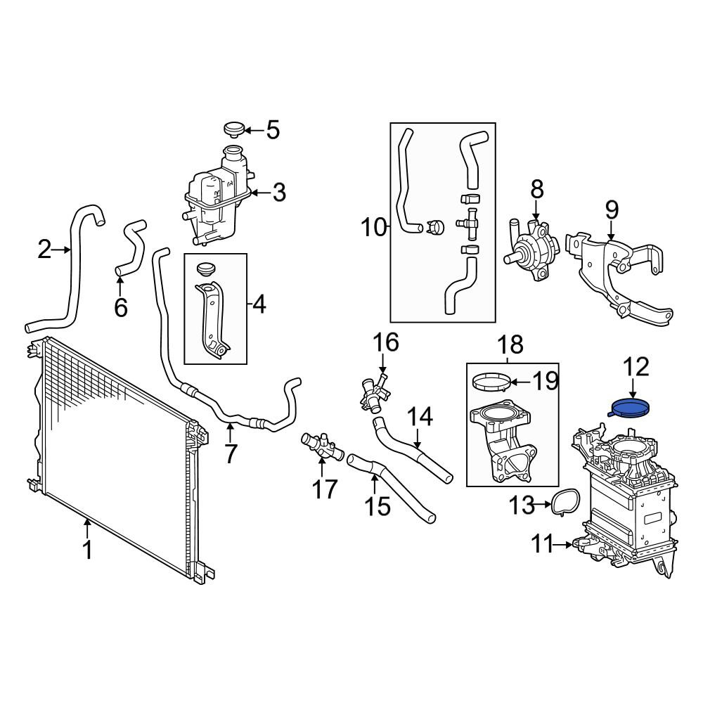 Toyota OE 17376F0010 - Upper Intercooler Pipe Gasket