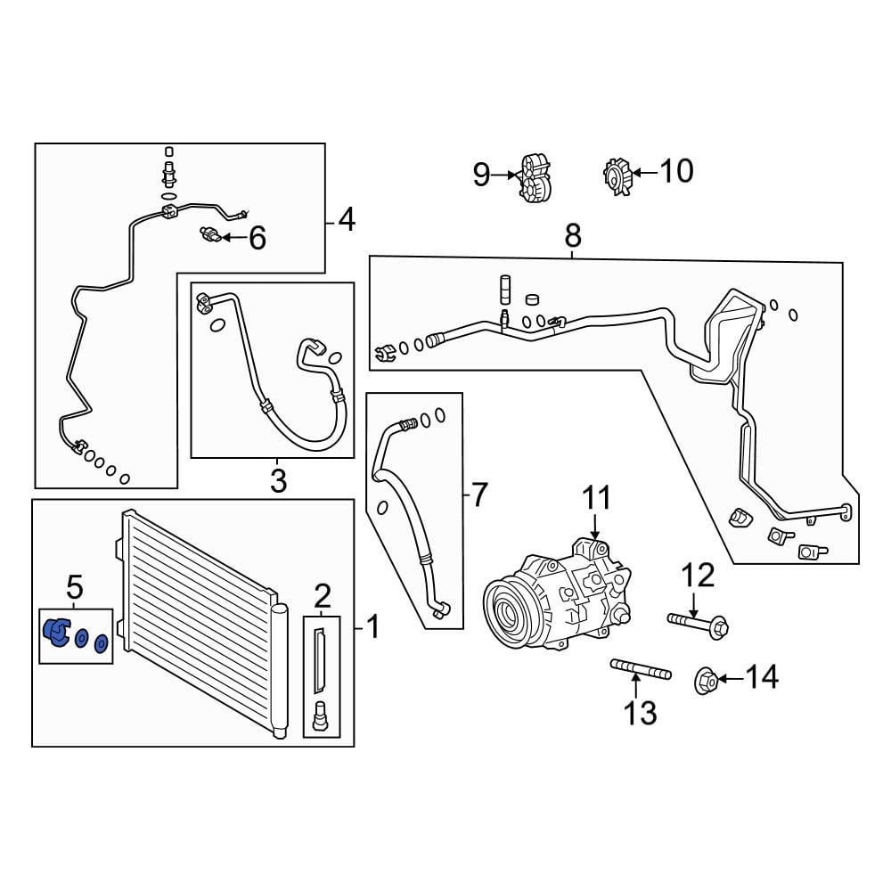 Toyota OE 8871852280 - A/C Refrigerant Line Clamp