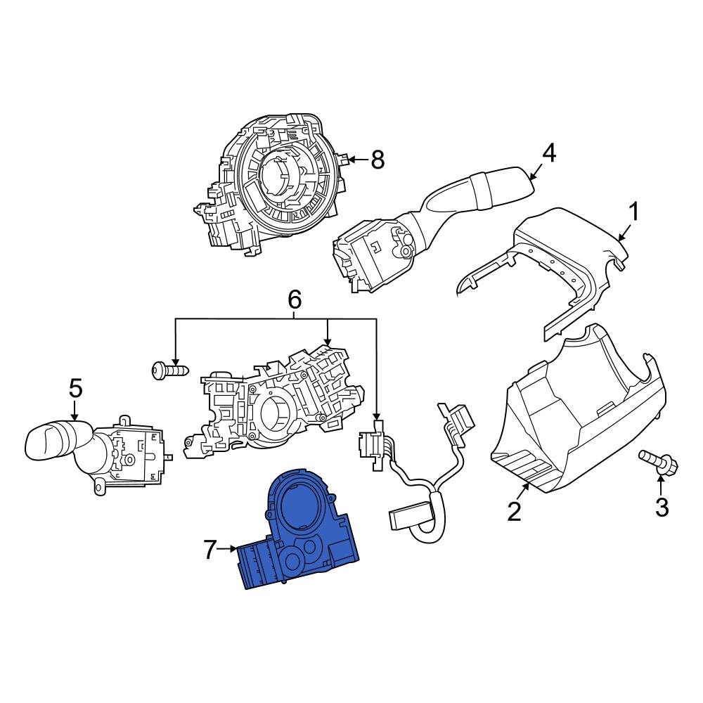 Toyota OE 8924B0E040 - Steering Wheel Position Sensor
