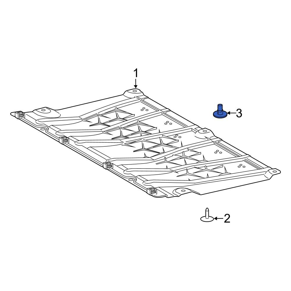 Toyota OE 90118WA137 - Quarter Panel Splash Shield Nut