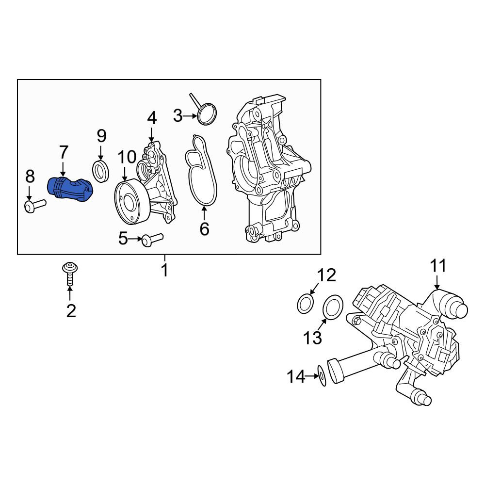 Toyota OE 16268WAA02 - Engine Coolant Pipe