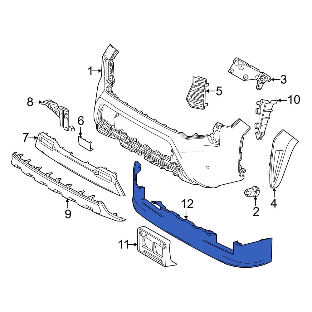 Toyota OE 76851AK020 - Front Spoiler