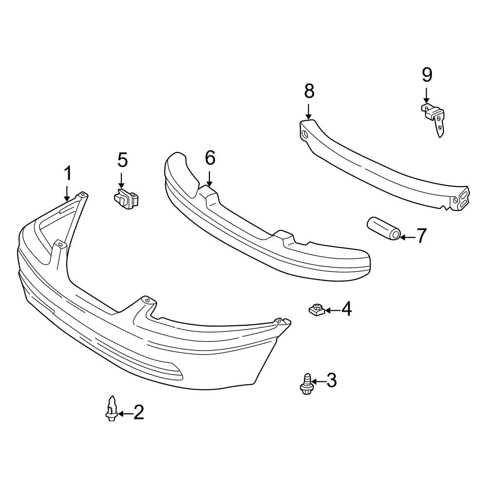 Toyota OE 5327333030 - Bumper Cover Reinforcement Bracket