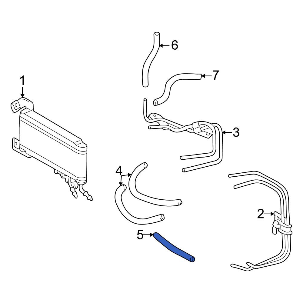 Toyota OE 9044517101 - Automatic Transmission Oil Cooler Hose