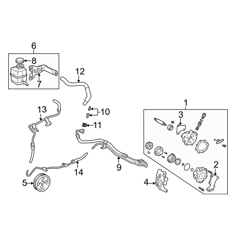 Toyota OE 4432712010 - Power Steering Pressure Switch Seal