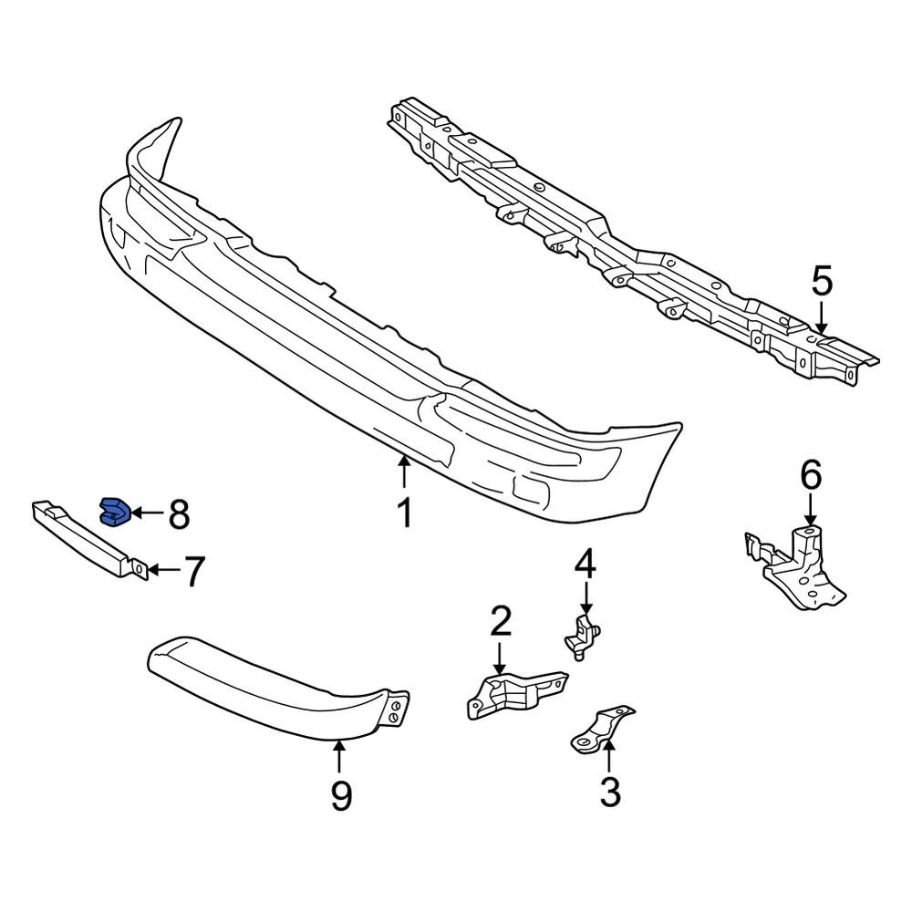 Toyota OE 5324504010 - Headlight Bracket