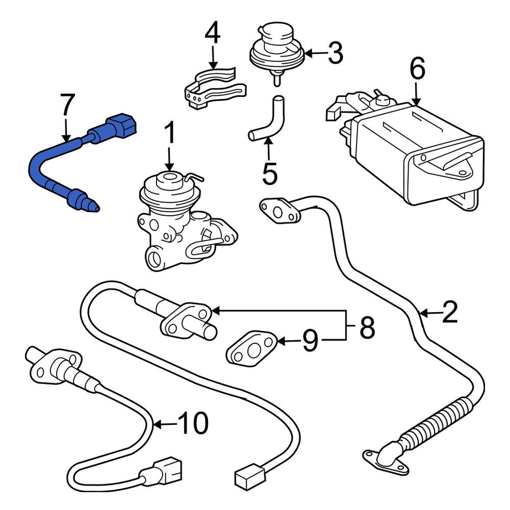 Toyota OE 8941235020 - Exhaust Gas Recirculation (EGR) Valve ...