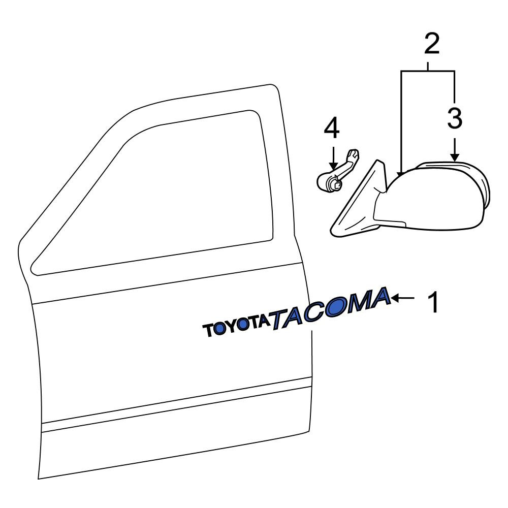 Toyota OE 7547304010 - Front Door Emblem