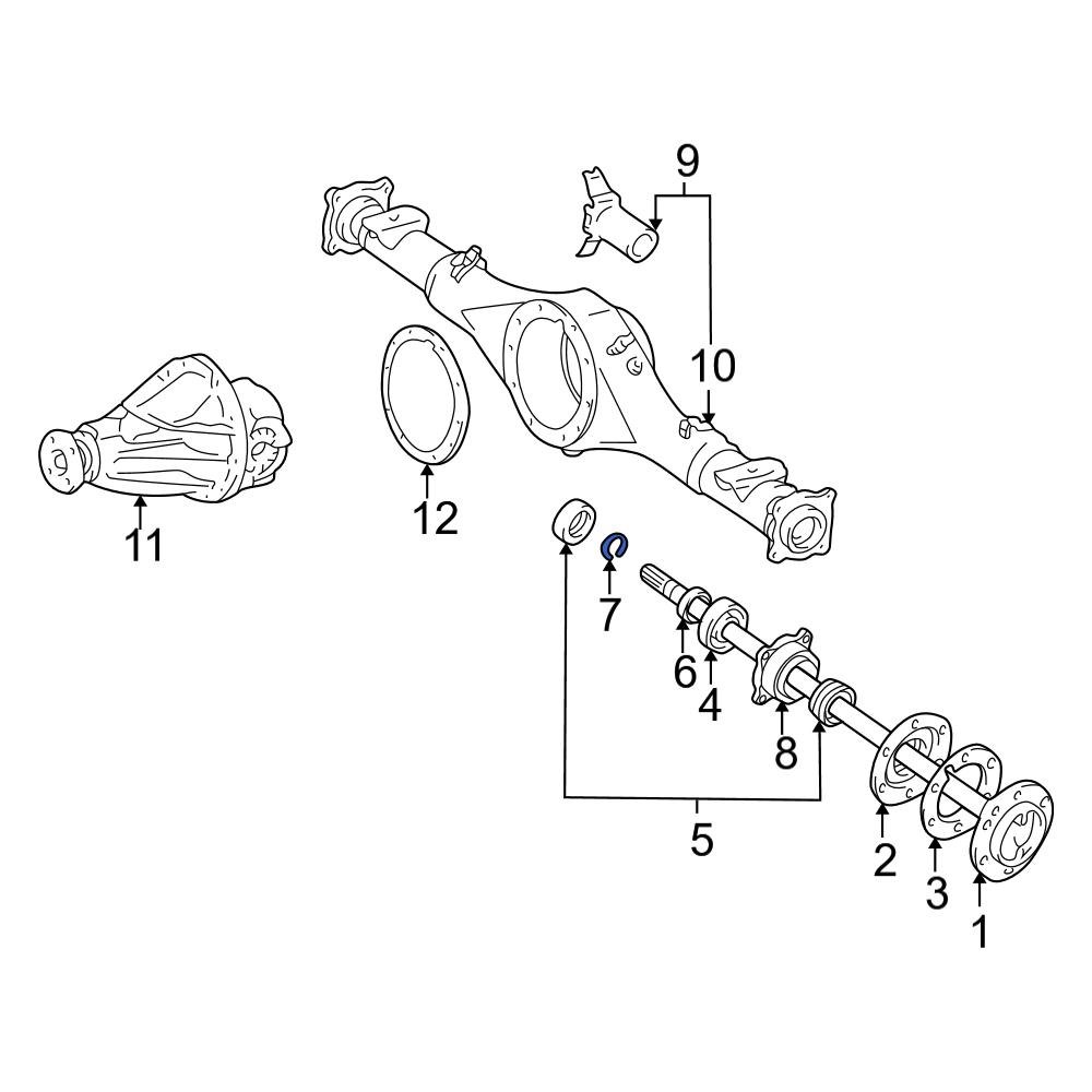 Toyota OE 9052036045 - Drive Axle Shaft Snap Ring