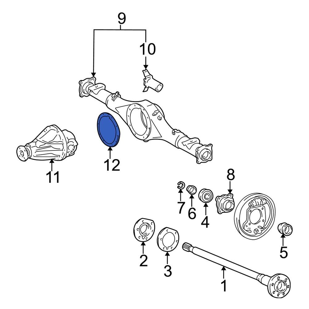 Toyota OE 4218134011 - Differential Housing Gasket