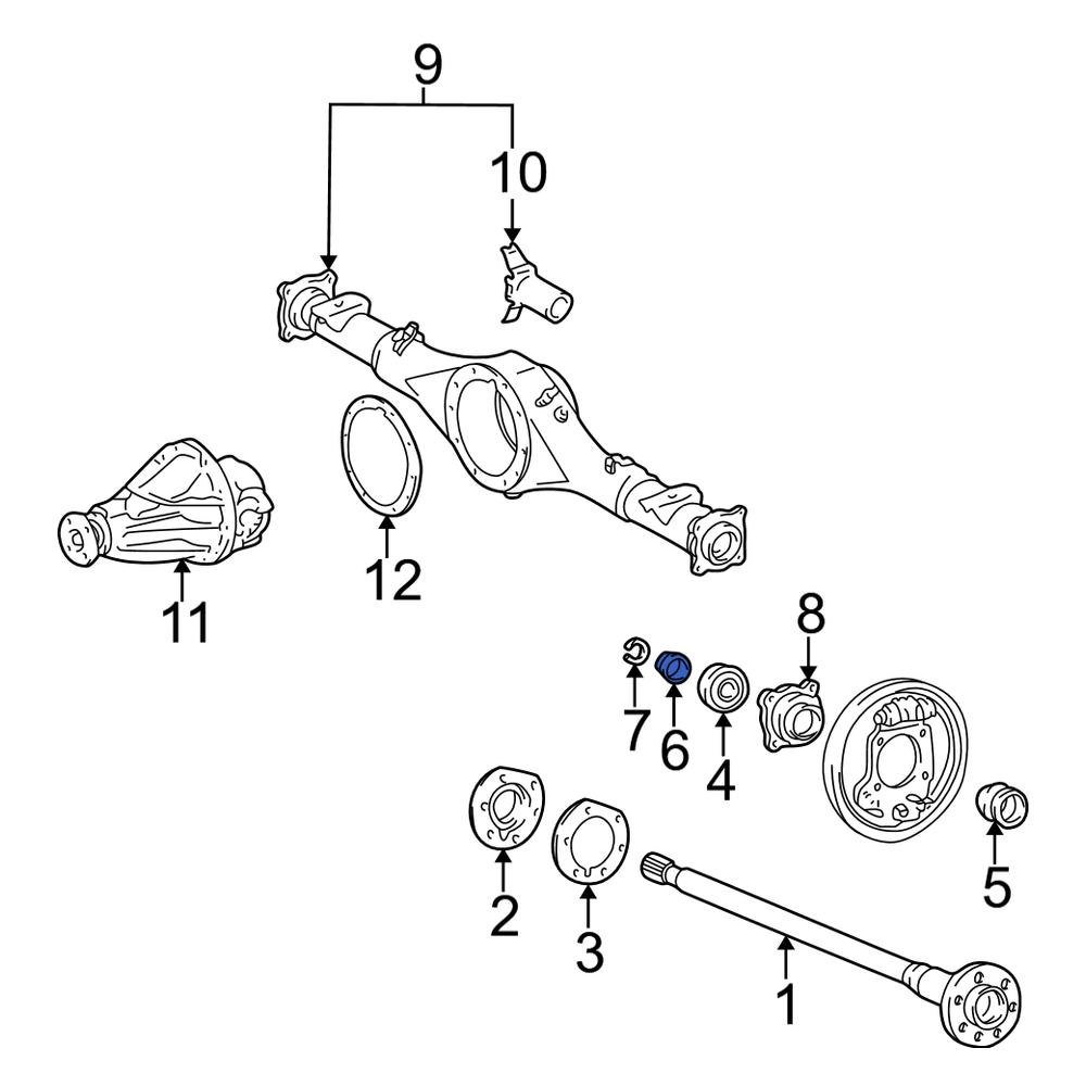 Toyota OE 4242320010 - Drive Axle Shaft Retaining Ring