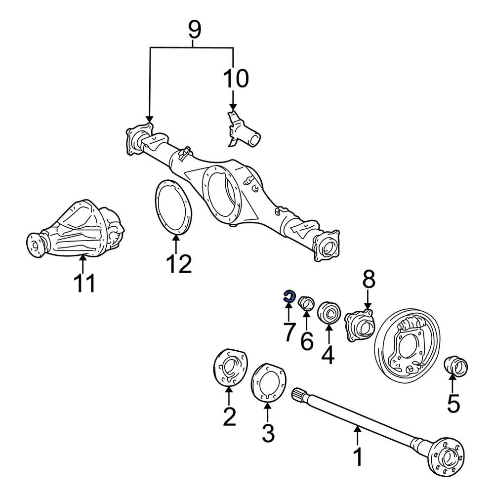 Toyota OE 9052036045 - Drive Axle Shaft Snap Ring