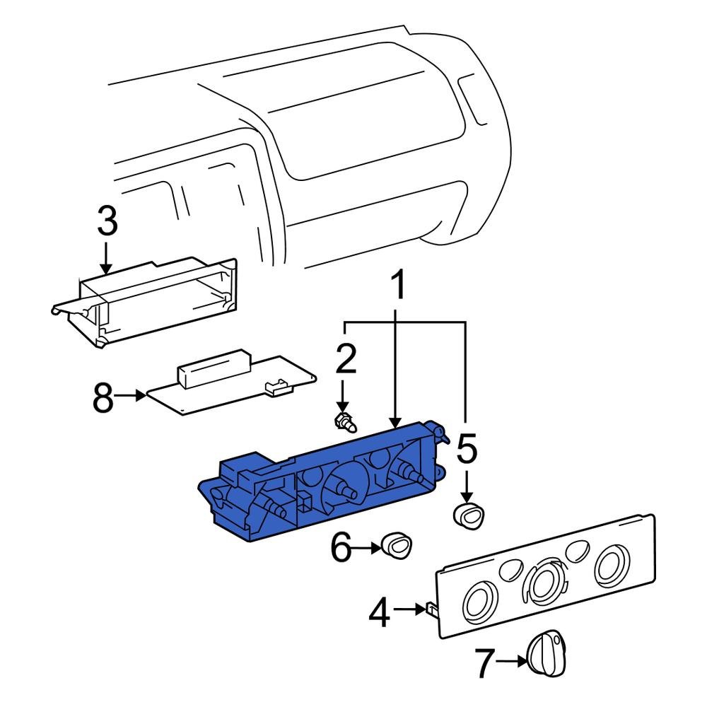 Toyota OE 5591035240 - HVAC Temperature Control Panel