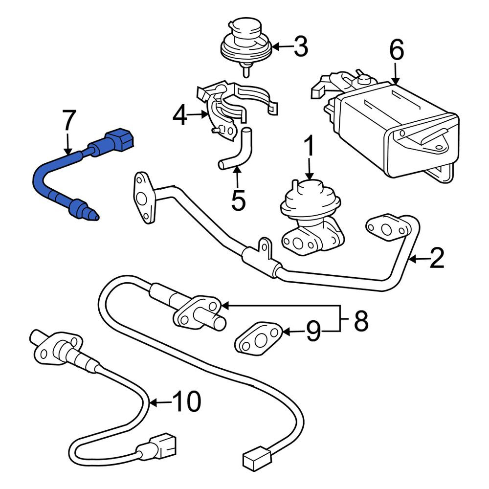 Toyota OE 8941234010 - Exhaust Gas Recirculation (EGR) Valve ...
