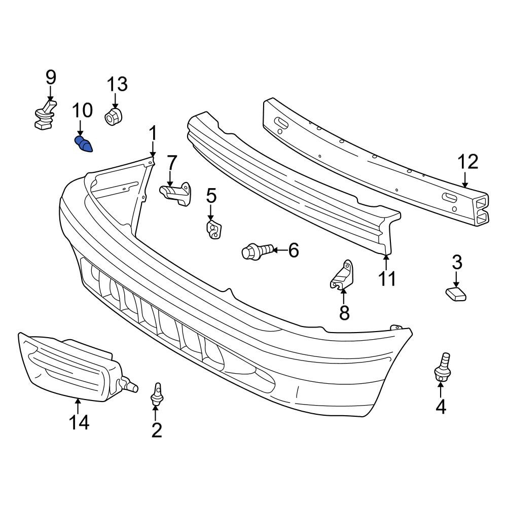 Toyota OE 5218745010 - Front Bumper Guide