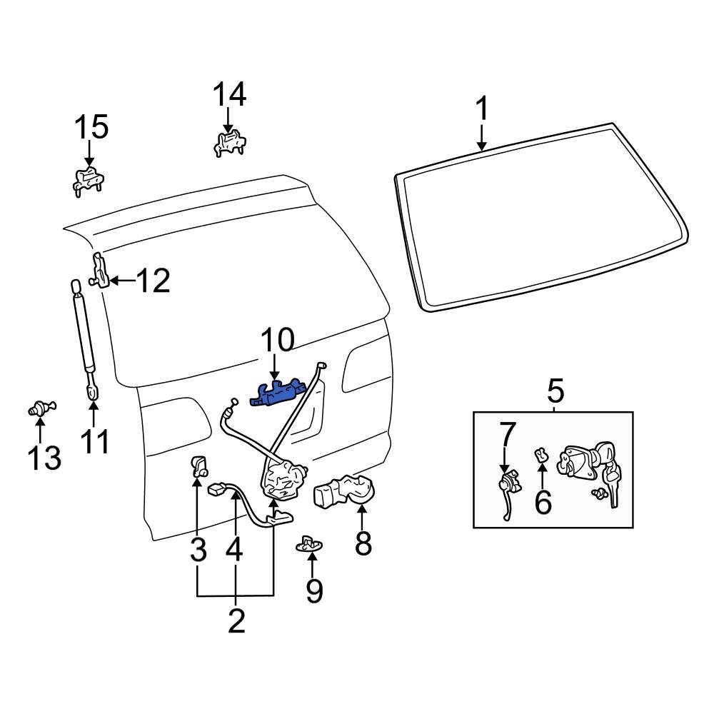 Toyota OE 690900C080 - Rear Liftgate Latch Handle