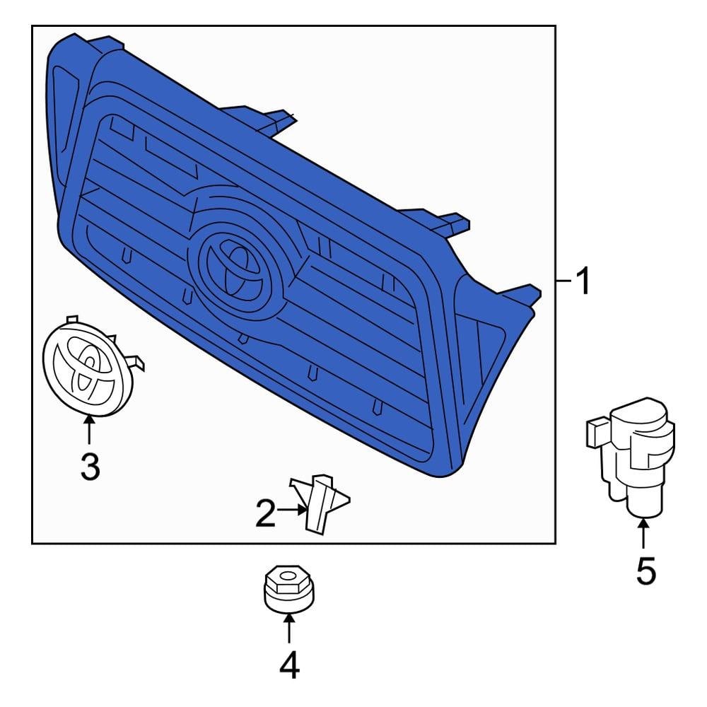 Toyota OE 5310004390 - Front Grille