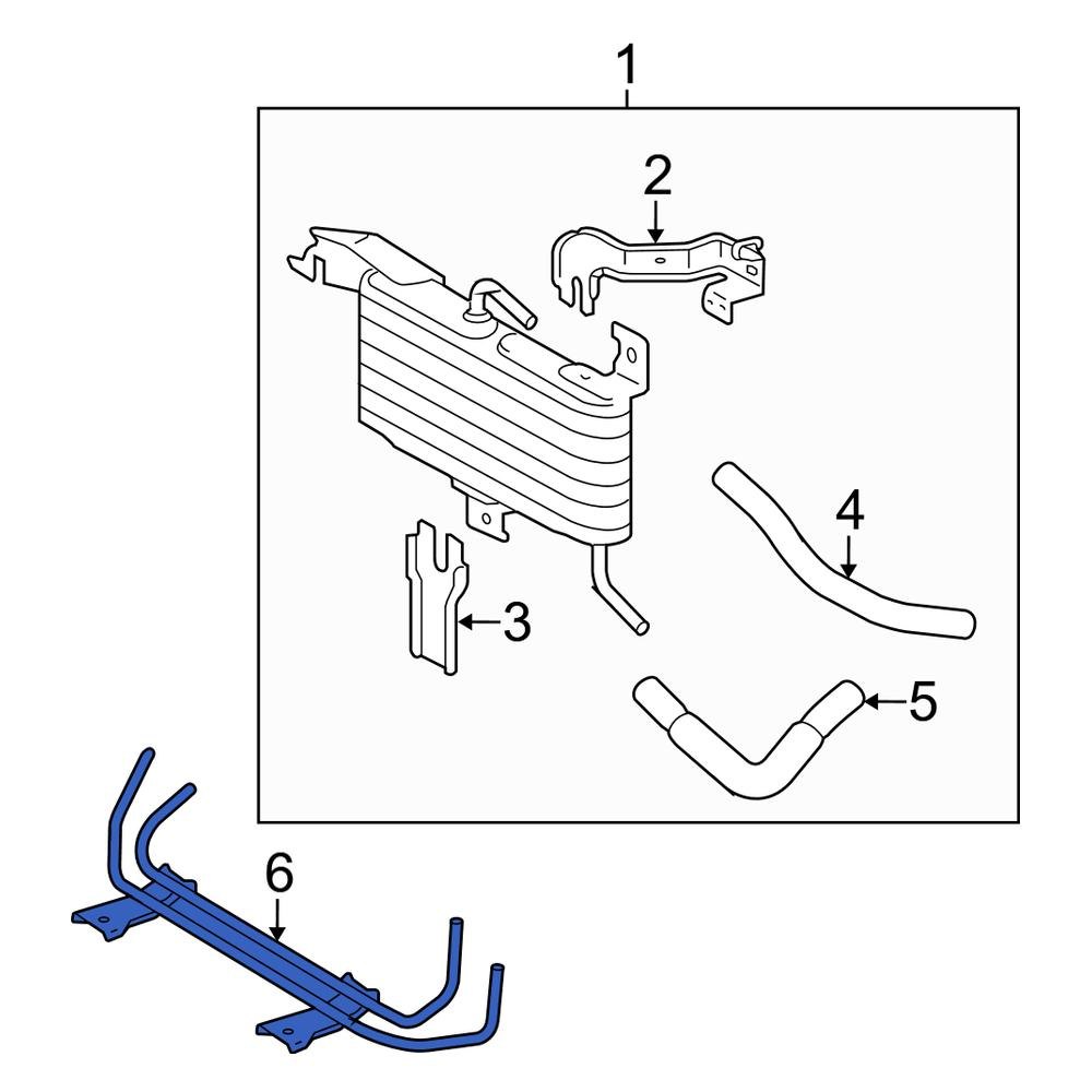 Toyota OE 3290704010 - Automatic Transmission Oil Cooler Tube
