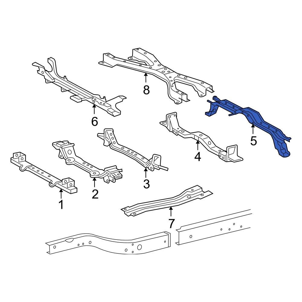 Toyota OE 5120504050 - Front Frame Crossmember