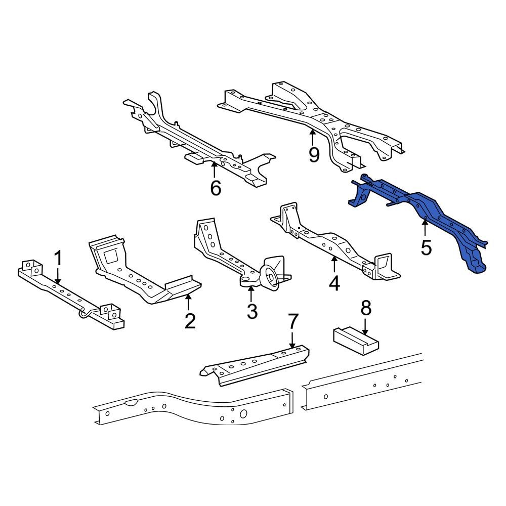 Toyota OE 5120504050 - Front Frame Crossmember