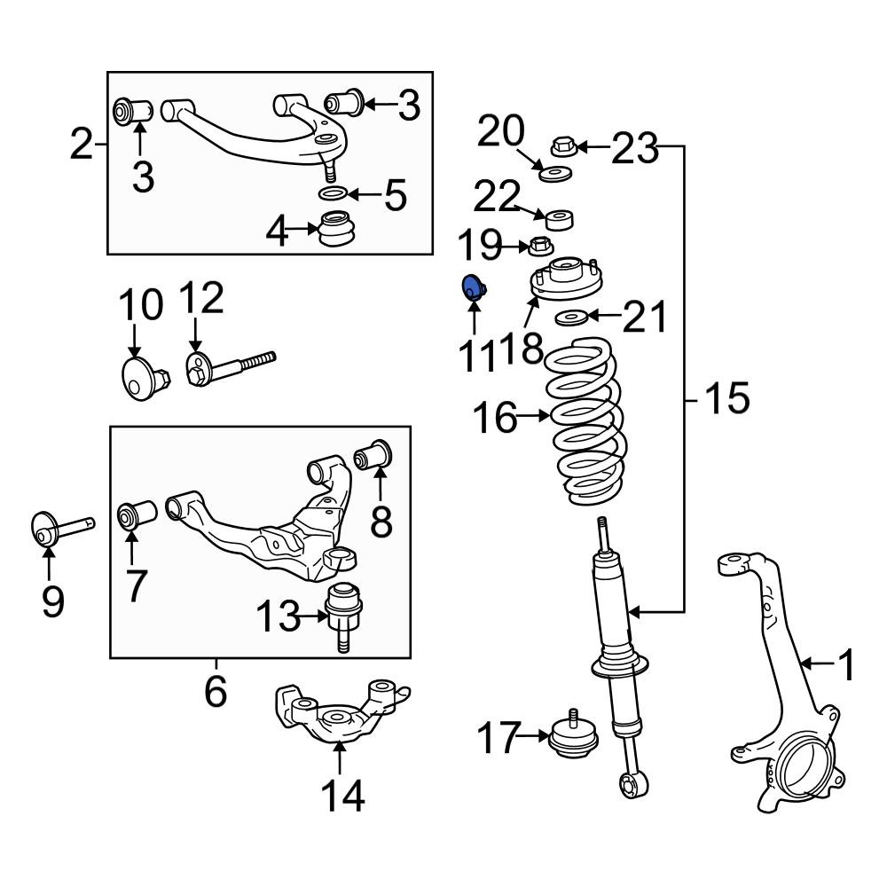 Toyota OE 4819860011 - Front Outer Alignment Camber Adjusting Eccentric