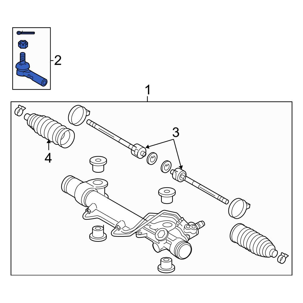 Toyota OE 4504609340 - Outer Steering Tie Rod End