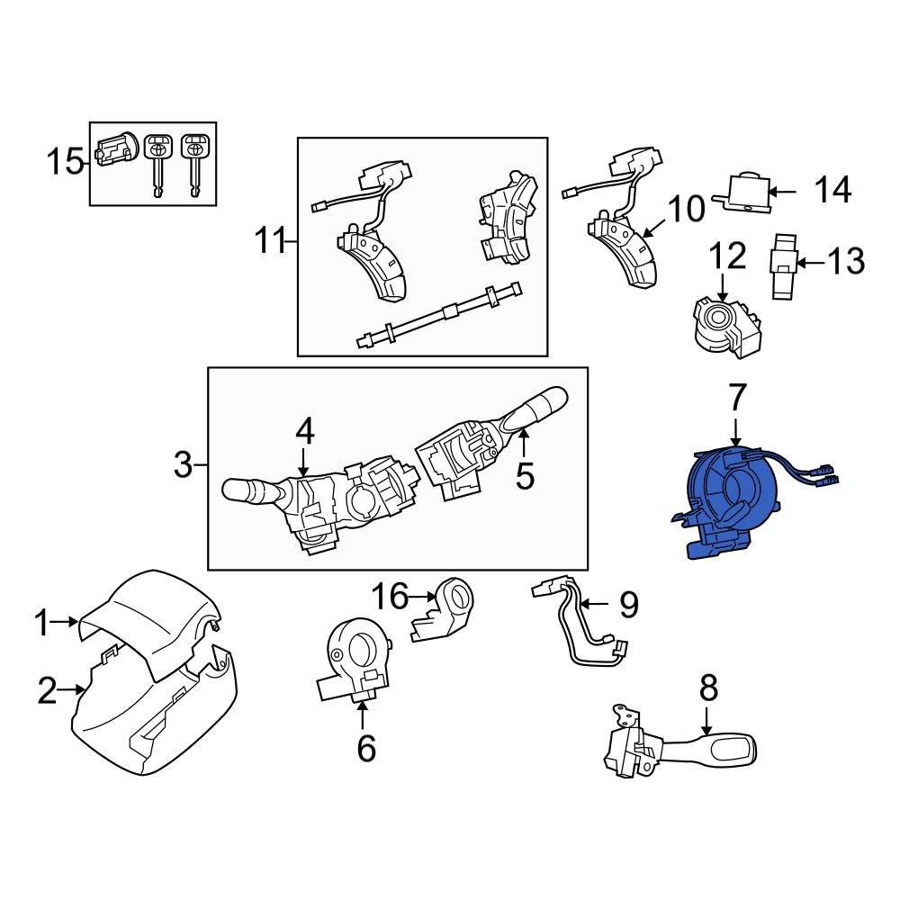 Toyota OE 8430604080 - Air Bag Clockspring