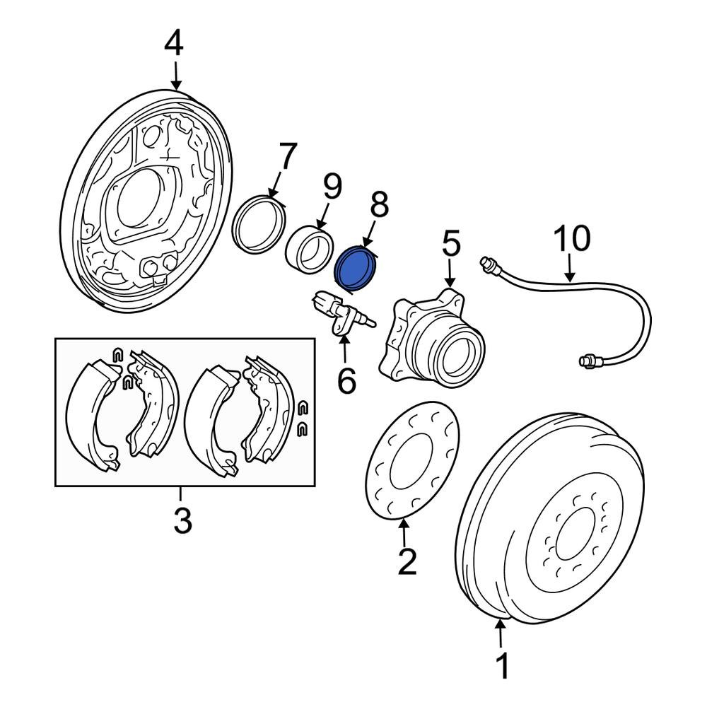 Toyota OE 9020844001 - Axle Nut Washer