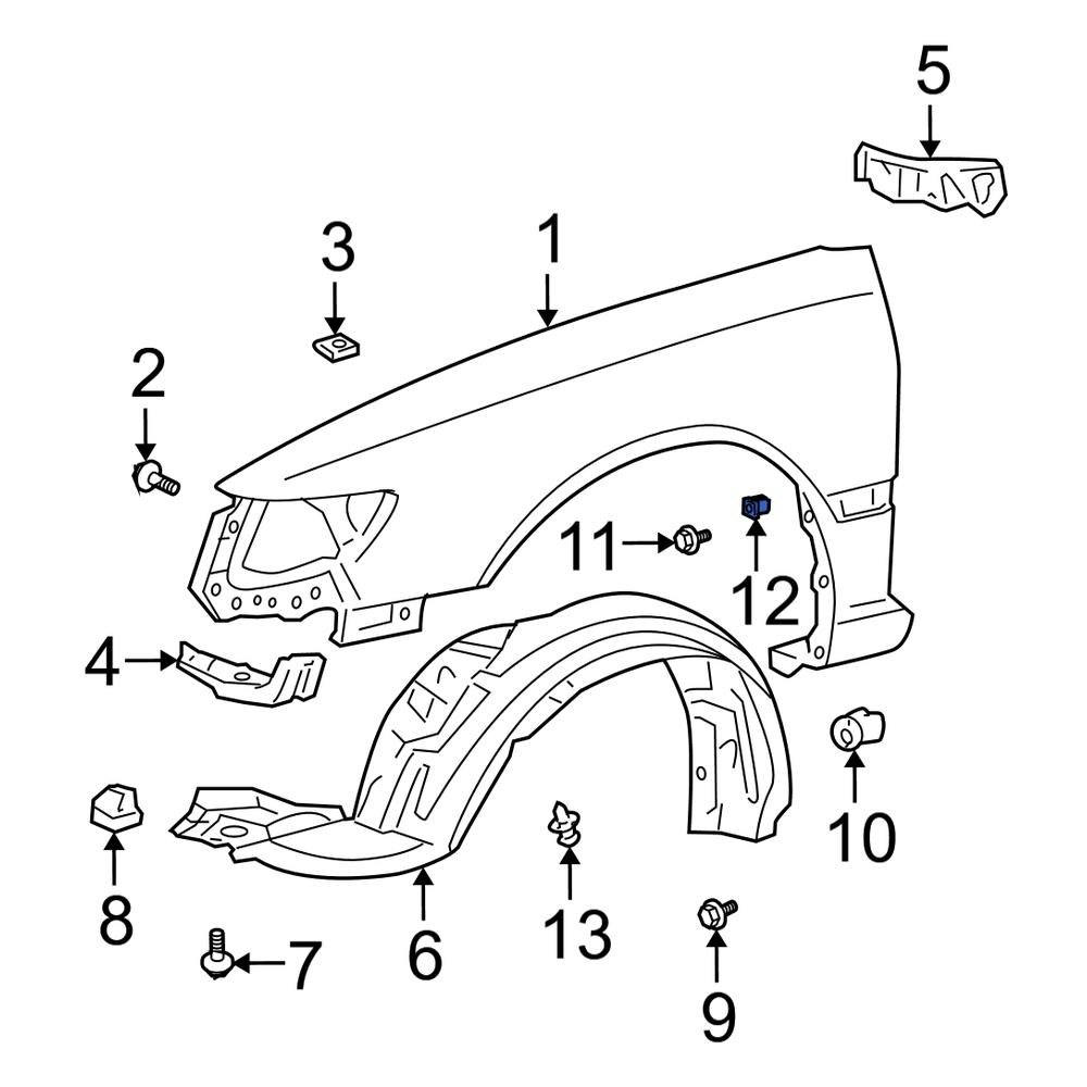 Toyota OE 90189A0011 - Fender Liner Nut