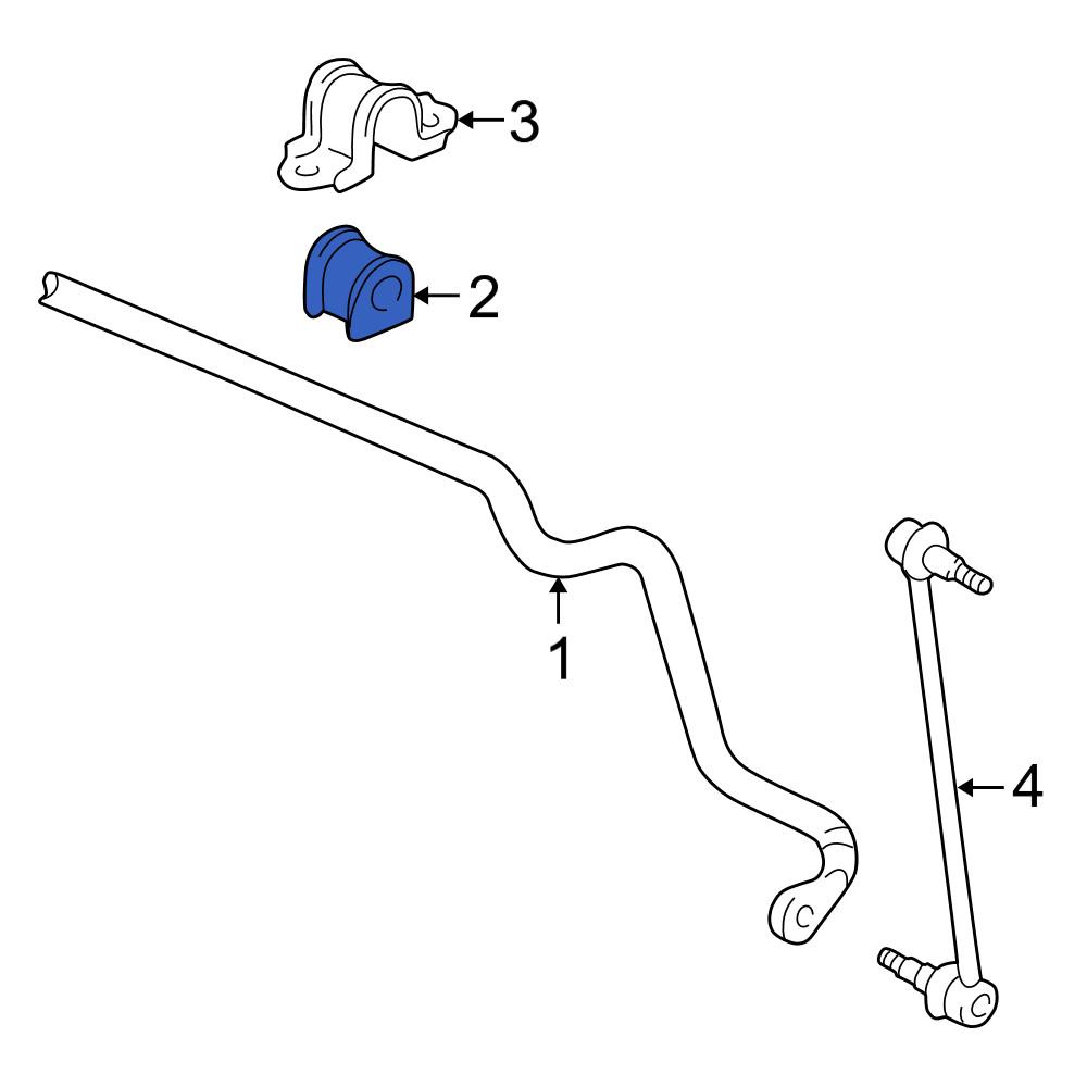 Toyota OE 4881533050 - Front Suspension Stabilizer Bar Bushing