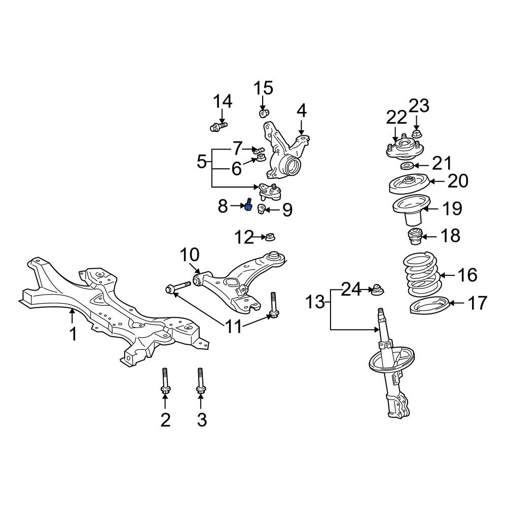 Toyota OE 9010512336 - Suspension Ball Joint Bolt