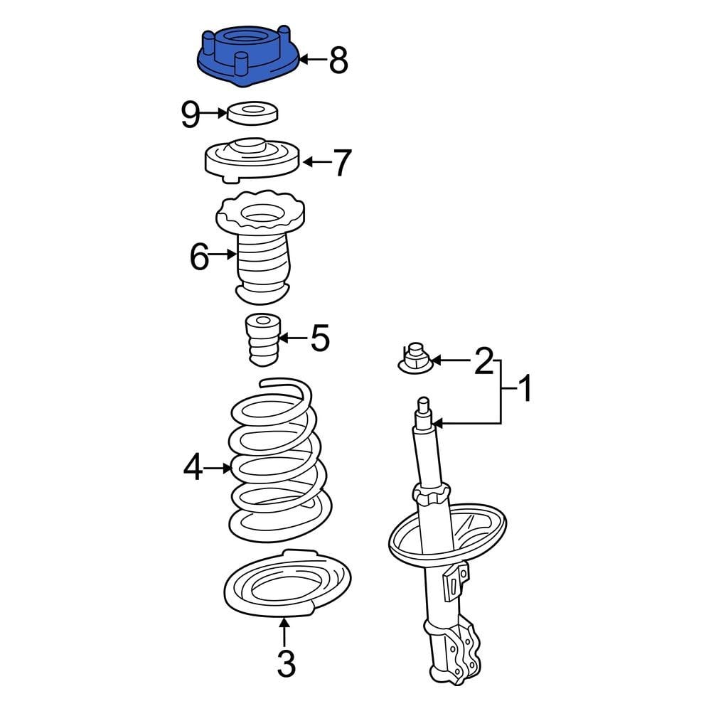 Toyota OE 4860906190 - Front Suspension Strut Mount