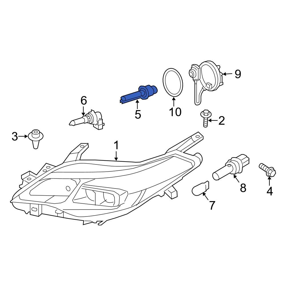 Toyota OE 9098120027 - Front Headlight Bulb