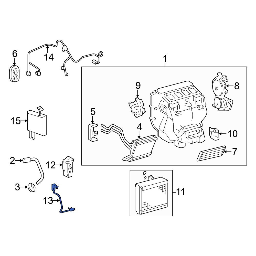 Toyota OE 8862541030 - A/C Evaporator Temperature Sensor