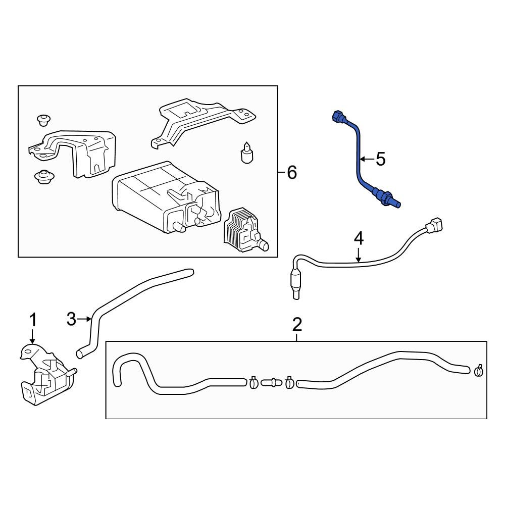 Toyota OE 8946506250 - Rear Left Oxygen Sensor