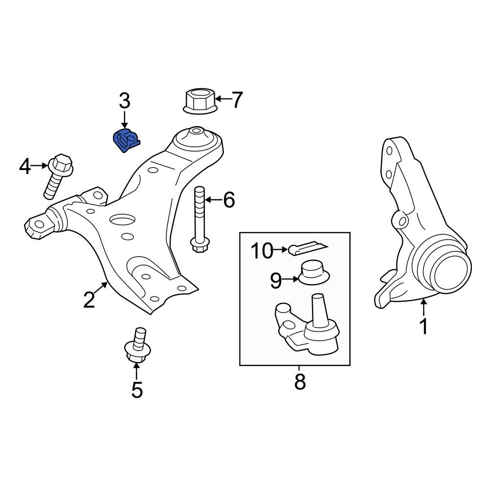 Toyota OE 4865706010 - Front Suspension Control Arm Bumper