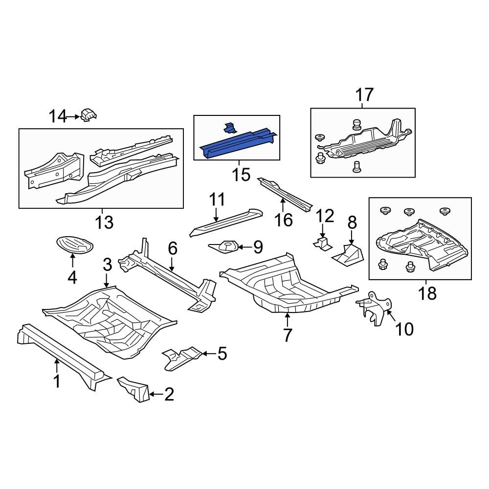 Toyota OE 5711806030 - Left Fender Reinforcement Bar