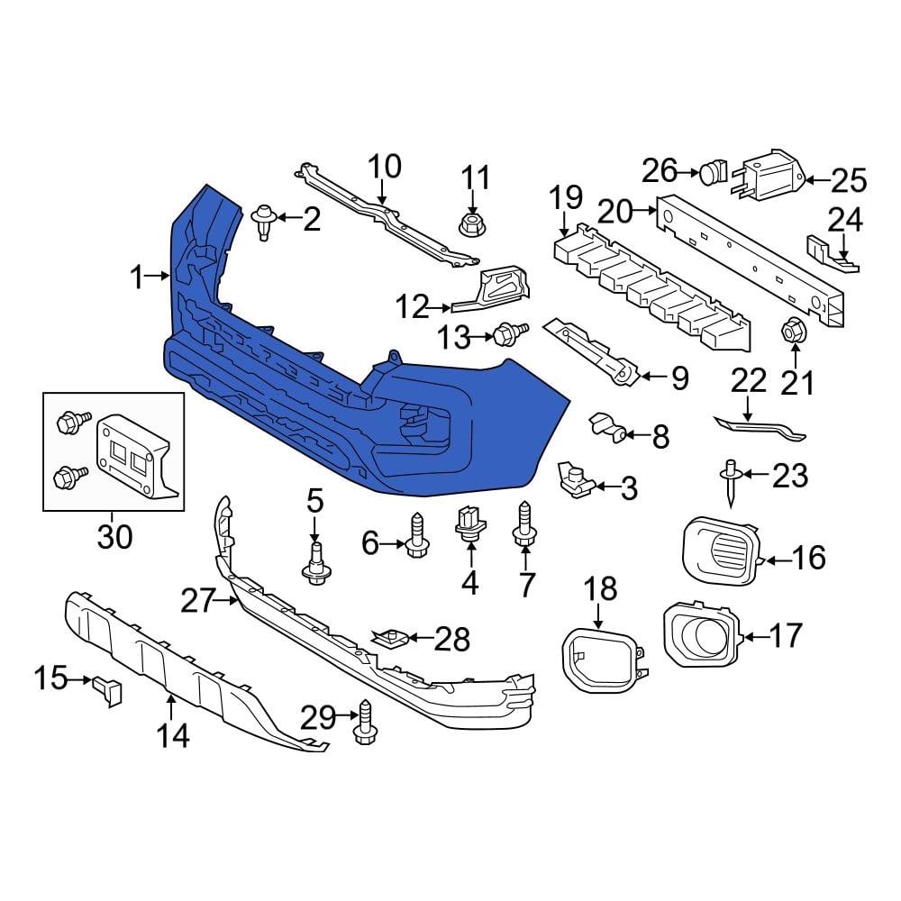Toyota OE 5211904907 - Front Bumper Cover