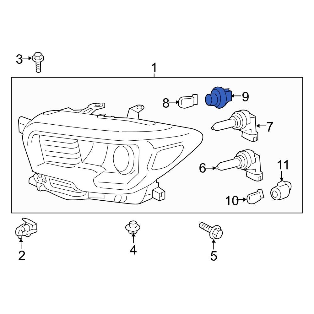 Toyota OE 8112806470 - Front Turn Signal Light Socket