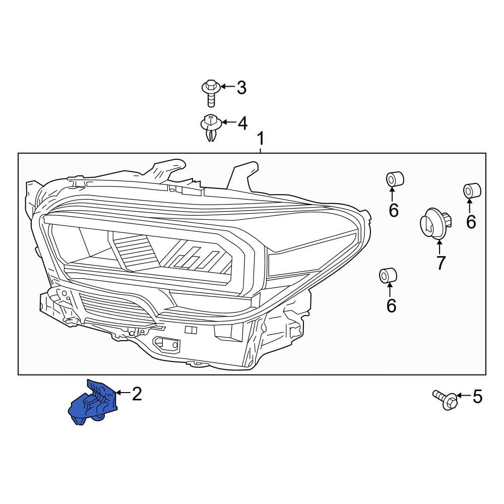 Toyota OE 532710B010 - Headlight Bracket