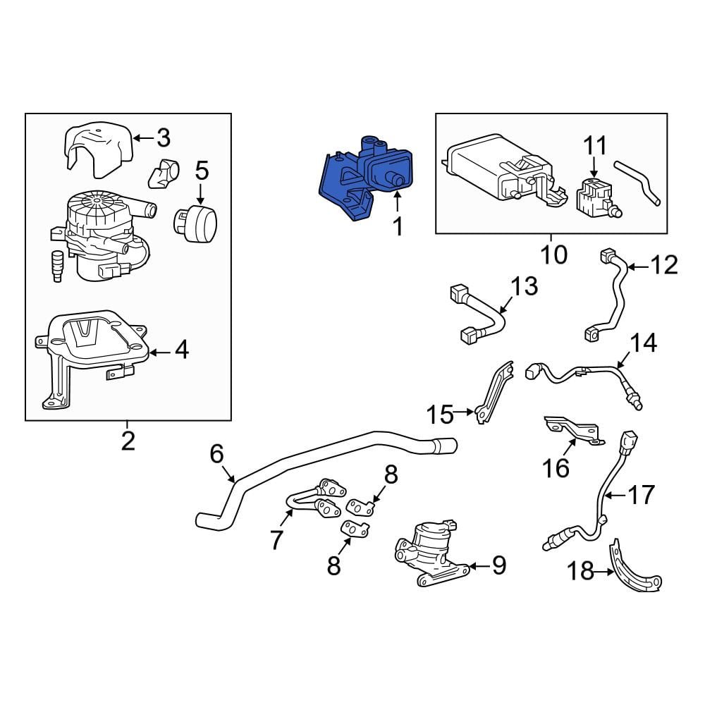 Toyota OE 258050C010 - Secondary Air Injection Control Valve