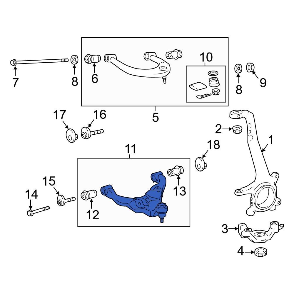Toyota OE 4806904060 - Front Left Lower Suspension Control Arm