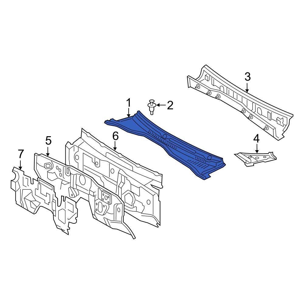 Toyota OE 5570804072 - Cowl Cover