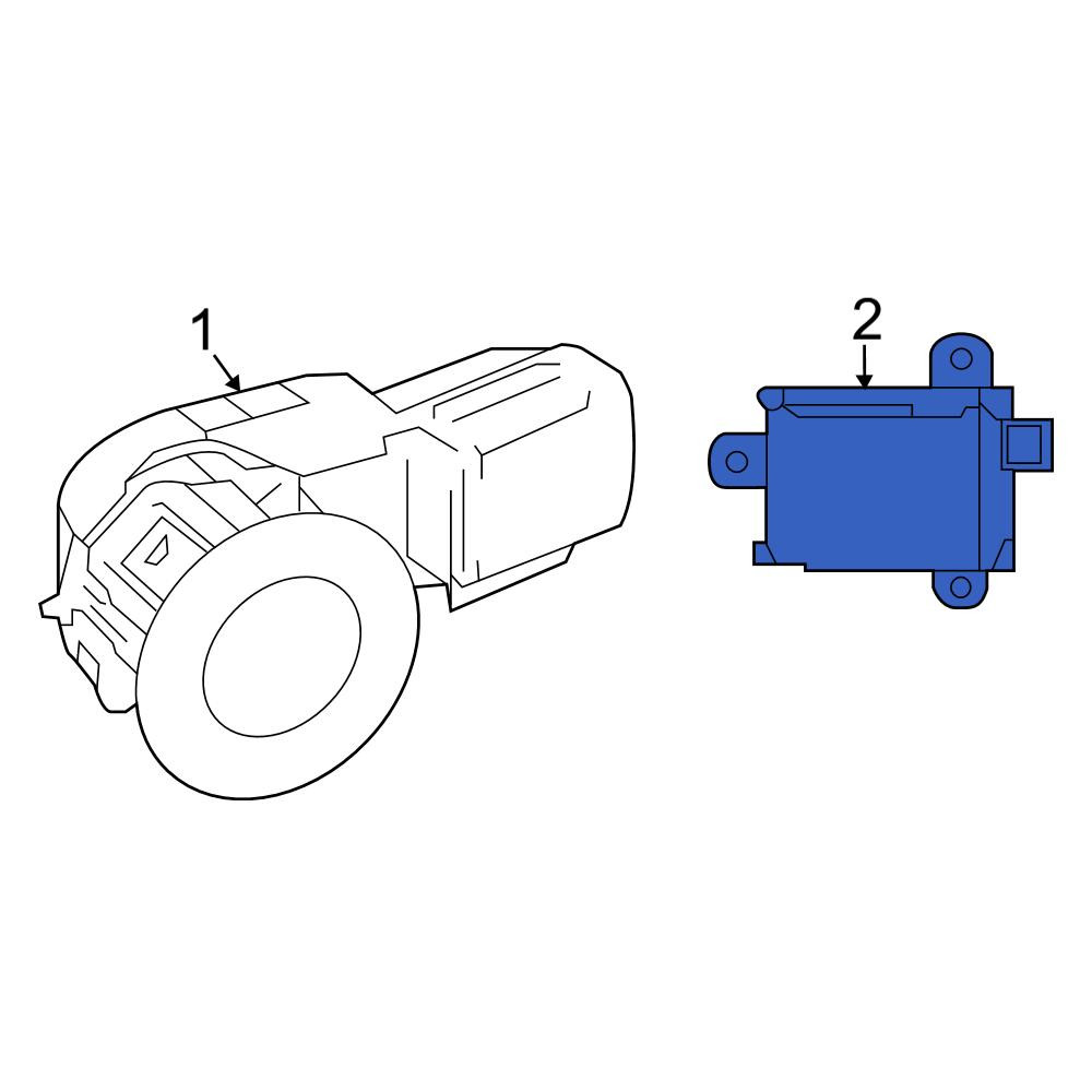 Toyota OE 8816204015 - Blind Spot Detection System Warning Sensor